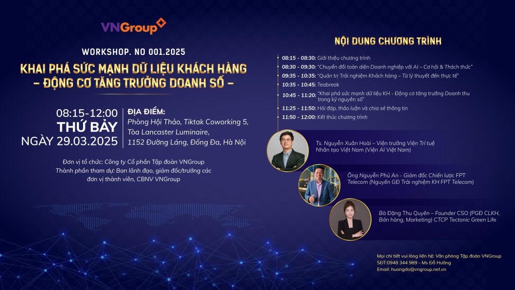 VNGroup Khởi Động Chuỗi Workshop Đào Tạo Nội Bộ 2025